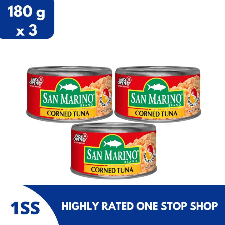 San Marino Corned Tuna, 180g set of 3 | Lazada PH