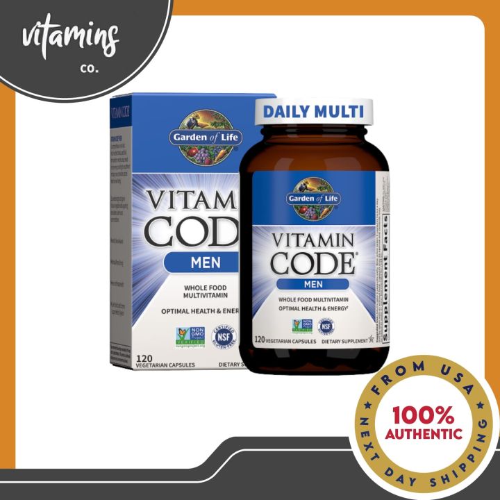 Garden of Life Vitamin Code Men's Multivitamin with Probiotic Blend ...