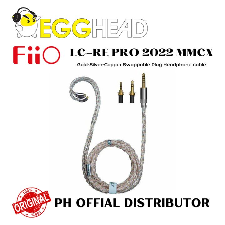 FiiO LC-RE PRO 2022 MMCX Gold-Silver-Copper Swappable Plug Headphone cable | Lazada PH