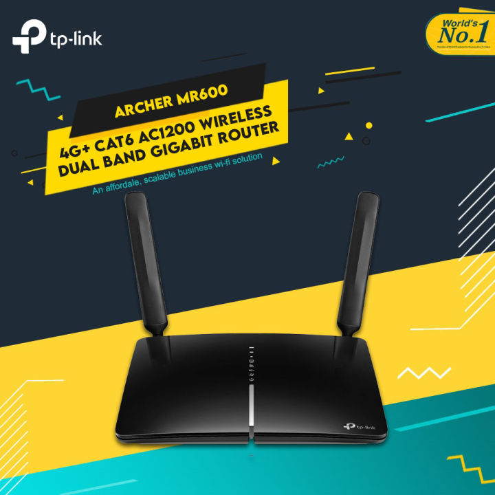 tp-link Archer MR600 4G+ Cat6 AC1200 Wireless Dual Band Gigabit Router ...