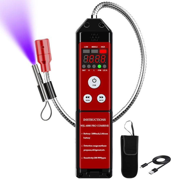 Propane Methane Detection Capable, for R134A R410A Freon Leak Detector ...