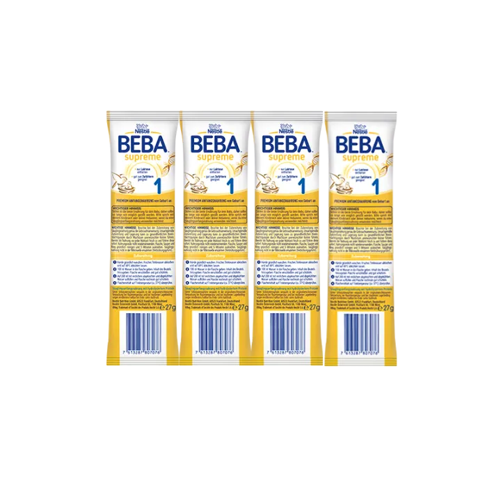 Germany Nestle BEBA Extreme Edition SUPREME Sample Pack 4 Pack 27g ...