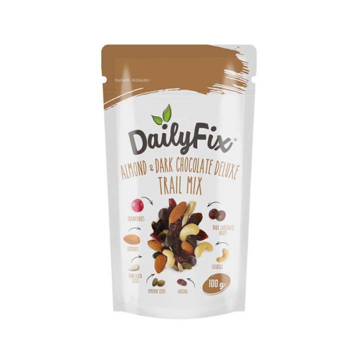 DailyFix Trail Mix Almond And Dark Chocolate Deluxe 100g | Lazada PH