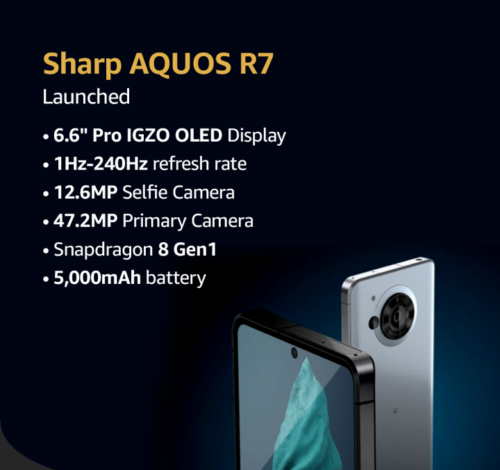 Điện Thoại Sharp R7 Ram 12GB/256GB Snapdragon 8 Gen 1 màn Oled 240Hz ...