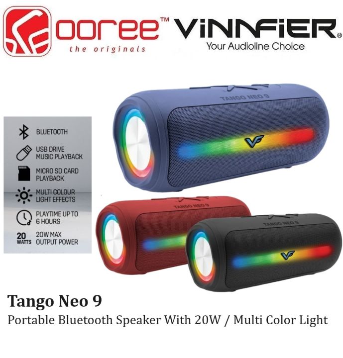 VINNFIER TANGO NEO 9 WIRELESS PORTABLE BLUETOOTH SPEAKER 20W / SUPPORT ...