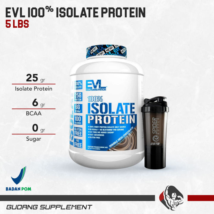 Evl 100% Isolate Whey Protein 5 Lbs Whey Isolate Gudang Supplement ...