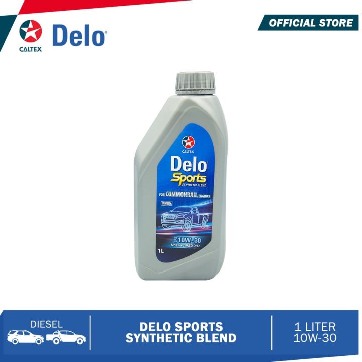 Caltex Delo Sports Synthetic Blend SAE 10W30 1 Liter led car | Lazada PH