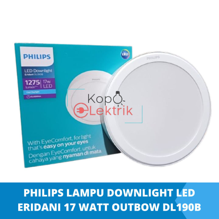 Philips Lampu Downlight Led Eridani 17 Watt 22 Watt Outbow DL190B ...