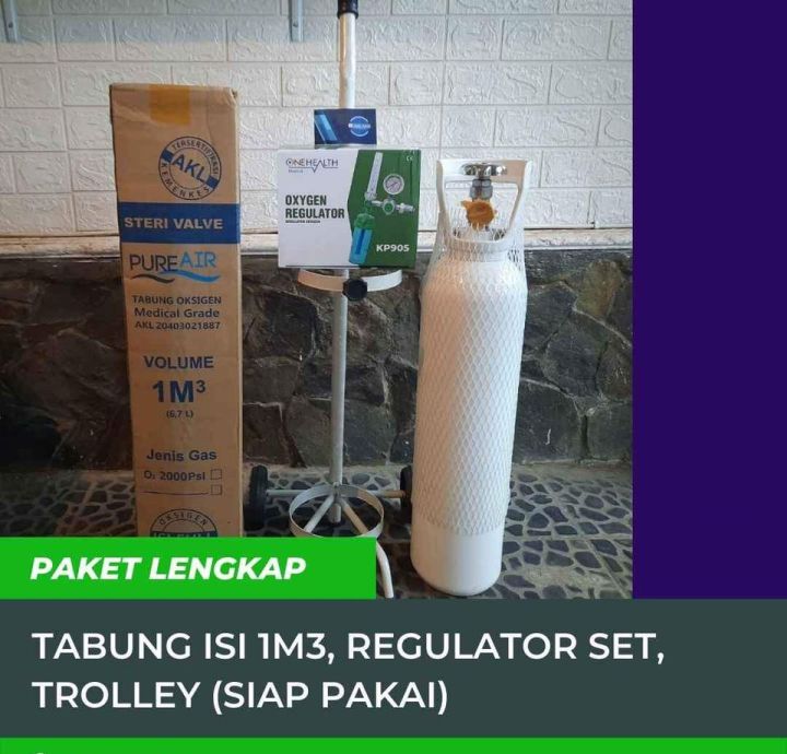 TABUNG OKSIGEN 1M3 LENGKAP | Lazada Indonesia