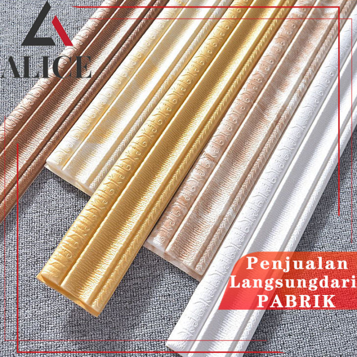 Wallborder Foam 3D Wall Border List Dinding Dekorasi Kamar Rumah Murah ...