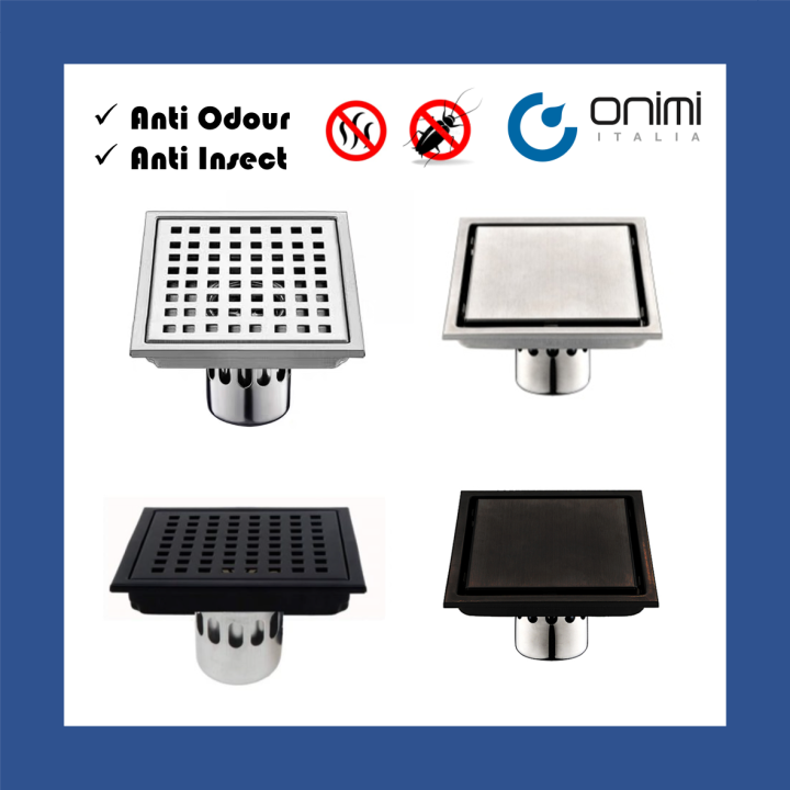 Onimi Italia - 6 Inch Insert Tiles Floor Trap (Anti Insect / Anti Odour ...