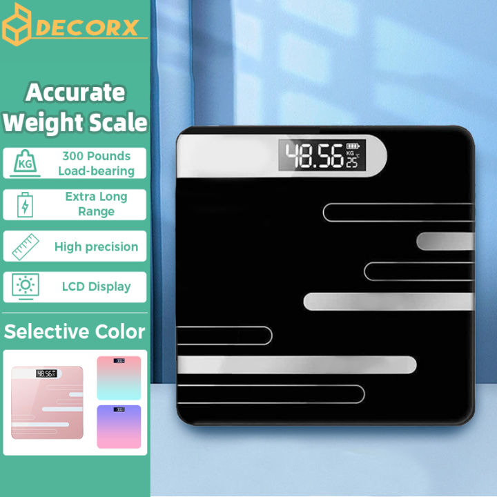 DecorX Electronic Scale Liquid Crystaldigital Weighing Scale Human Body ...