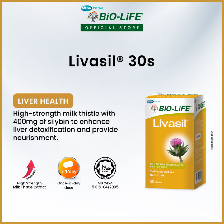 BiO-LiFE Livasil 30 tablets (EXPIRY DATE OCTOBER 2026) | Lazada