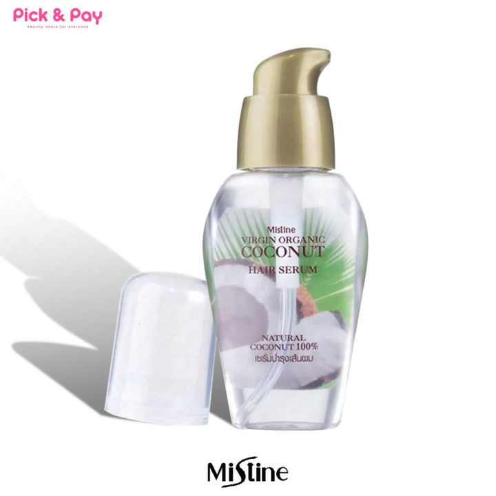 Mistine เซรั่มบำรุงผมน้ำมันมะพร้าว มิสทีน เวอร์จิ้น ออร์แกนิค โคโค่นัท ...