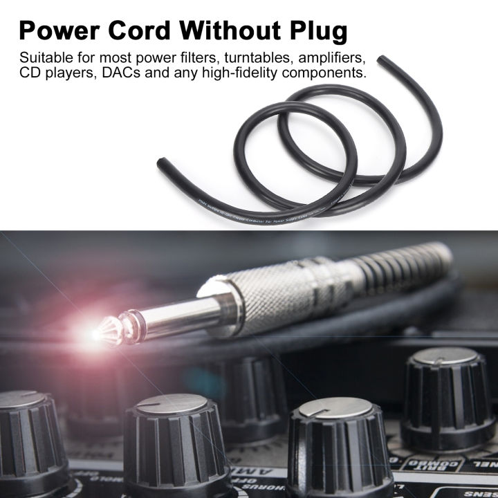 Power Cord Durable Thick Power Cable for Most Power Filters Amplifiers ...