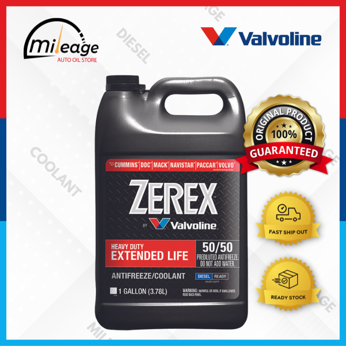 Valvoline Zerex Extended Life Antifreeze/Coolant (1 Gallon/3.78L ...