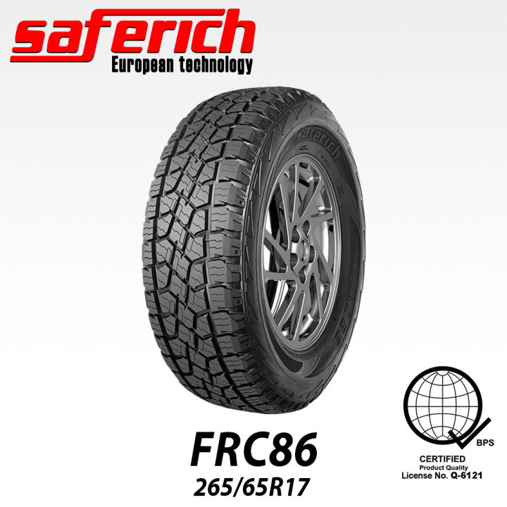 SAFERICH 265/65R17 Tire/Tyre – 112S/T FRC86 | High Quality Tubeless All ...