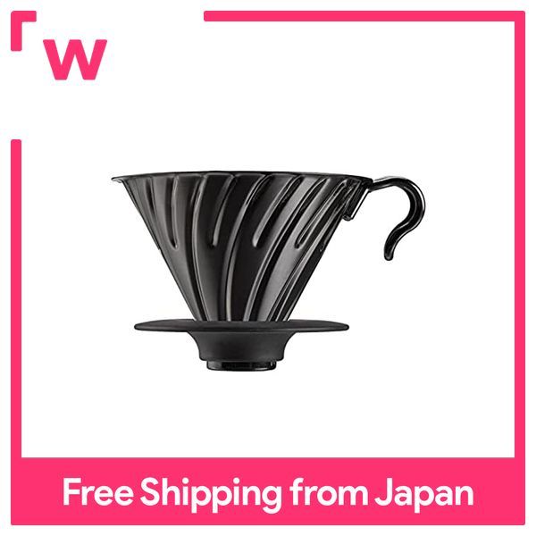 HARIO V60 Metal Coffee Dripper for 1~4 cups coffee drip, matte black ...