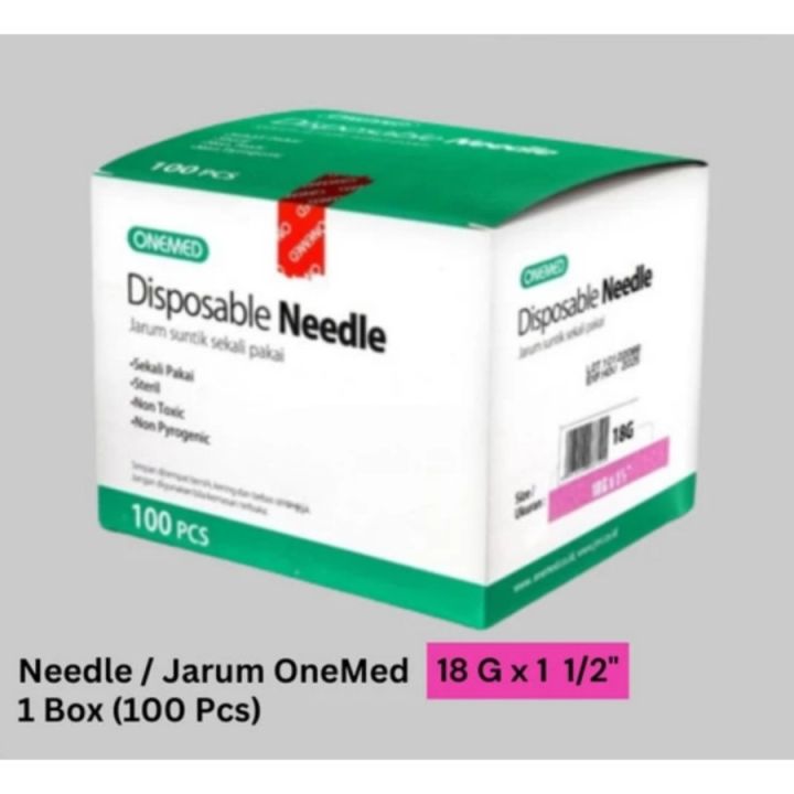 Needle Onemed 18g 21g 22g 23g 24g 25g 26g 27g 30g Jarum Onemed | Lazada Indonesia