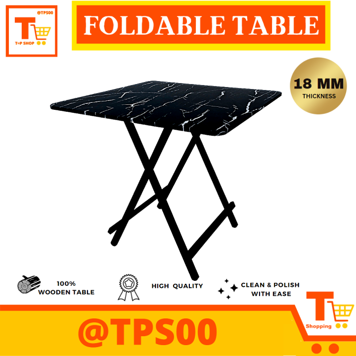 FOLDABLE MARBLE TABLE -DINING TABLE | Lazada PH