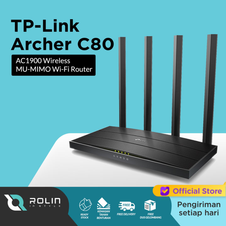 Tp-link Archer C80 AC1900 Wireless MU-MIMO Wi-Fi Router | Lazada Indonesia