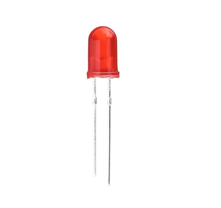 (10ตัว) หลอด LED 5mm สีแดง แบบขุ่น 600-800mcd Red LED Diode Round ...