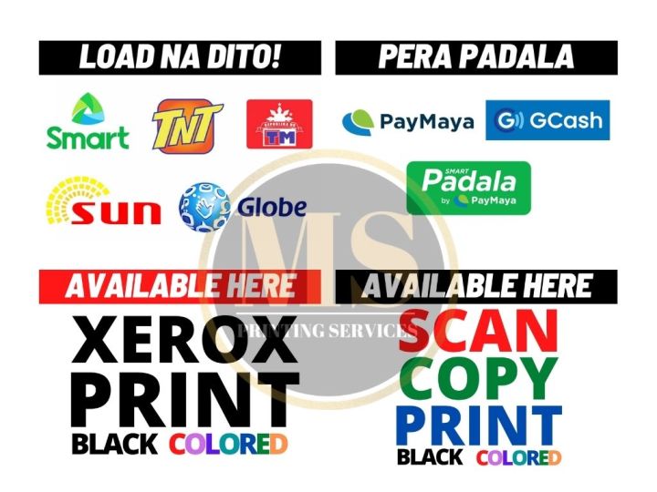 Store Signages(Laminated Signage and Waterproof Vinyl Sticker A4 Size ...