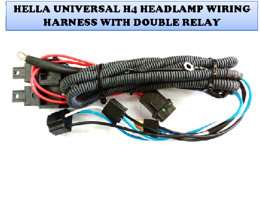 Hella Universal H4 Headlamp Wiring Harness With Double Relay Lazada Ph