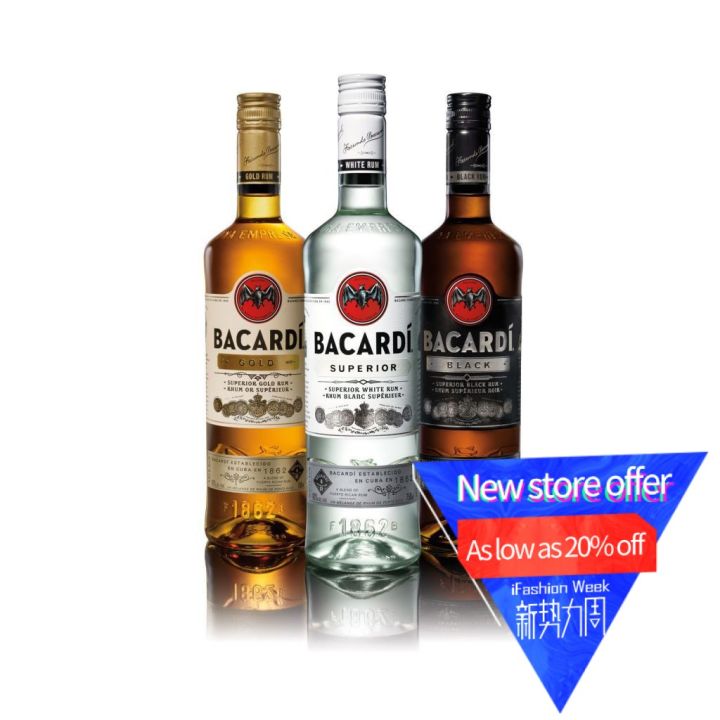 Bacardi Rum White | Gold | Black 750ml. | Lazada PH