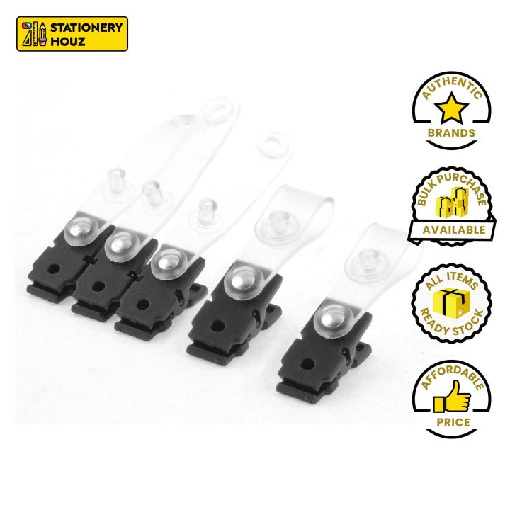 Stationery Houz Plastic ID Name Tag Clip ( 20 Pcs ) Name Tag Clip Name ...