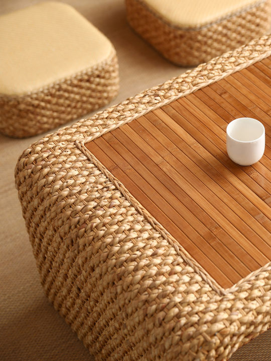 Rattan tatami coffee table balcony small tea table bay window small ...