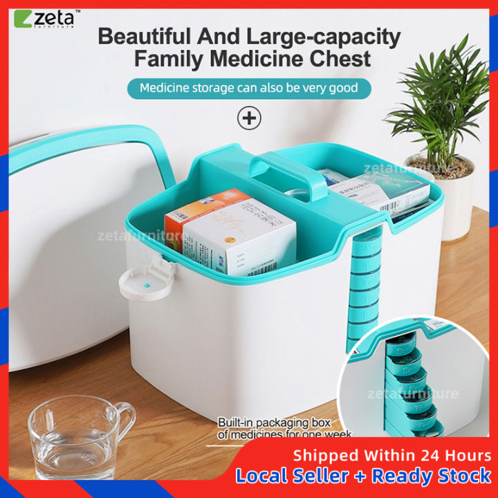 Protable Medicine Box/ Big Capacity First Aid Kit Box/Partition Pill ...