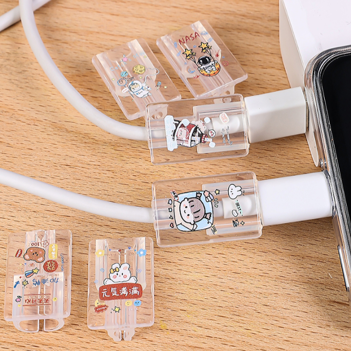 Cute Cartoon Charging Cable Protector Portable Anti-break Power Cord ...