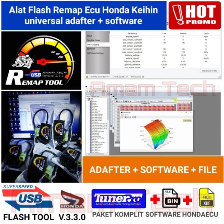 Alat Flash remap ecu honda standar keihin | Lazada Indonesia