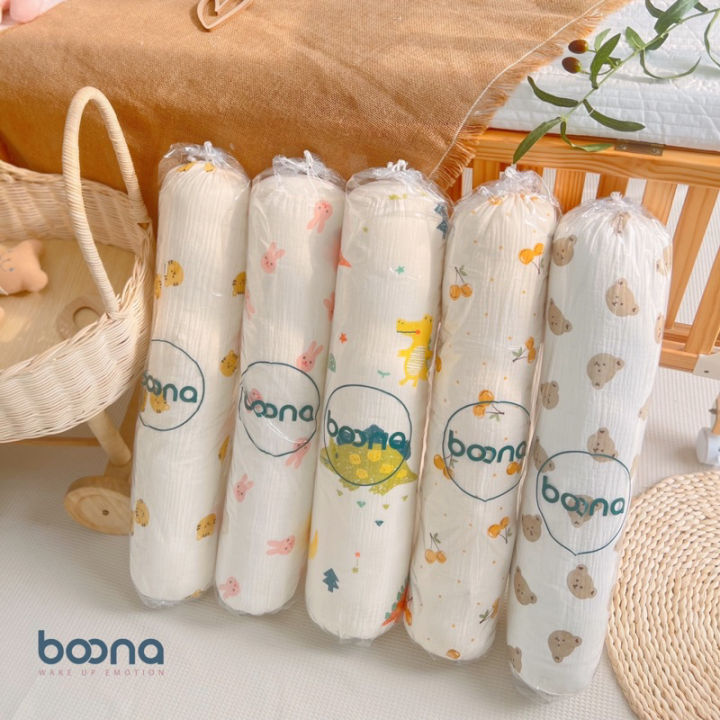 Gối ôm cho bé Boona vải xô muslin organic cao cấp | Lazada.vn