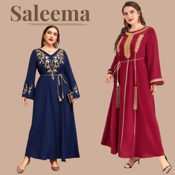 NoemeStore SALEEMA PLUS SIZE MUSLIM DRESS maxi dress | Lazada PH