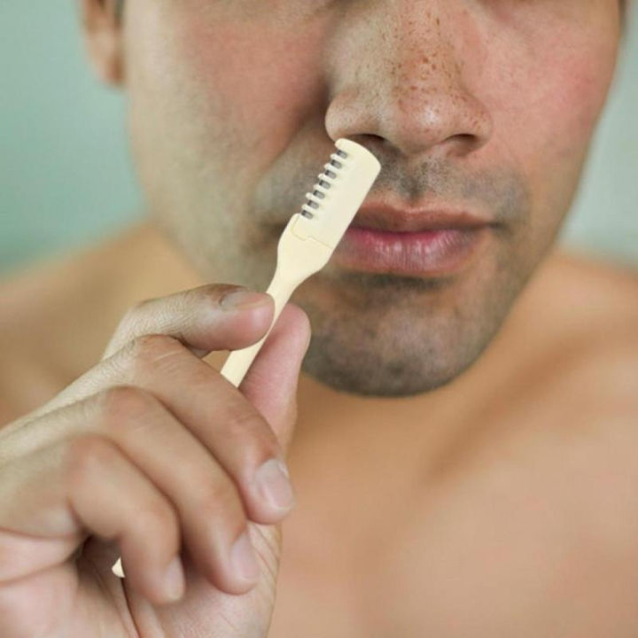 Nasal Hair Cutter 360 Degree Rotating Nose Hair Trimmer Portable ...