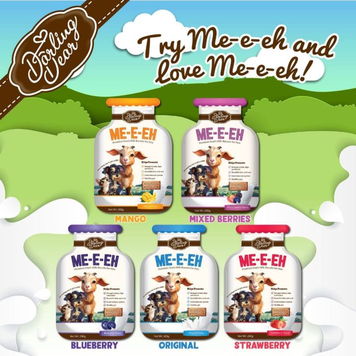 Darling Dear Me-e-eh Premium Goat's Milk Biscuits for Pets 200g | Lazada PH