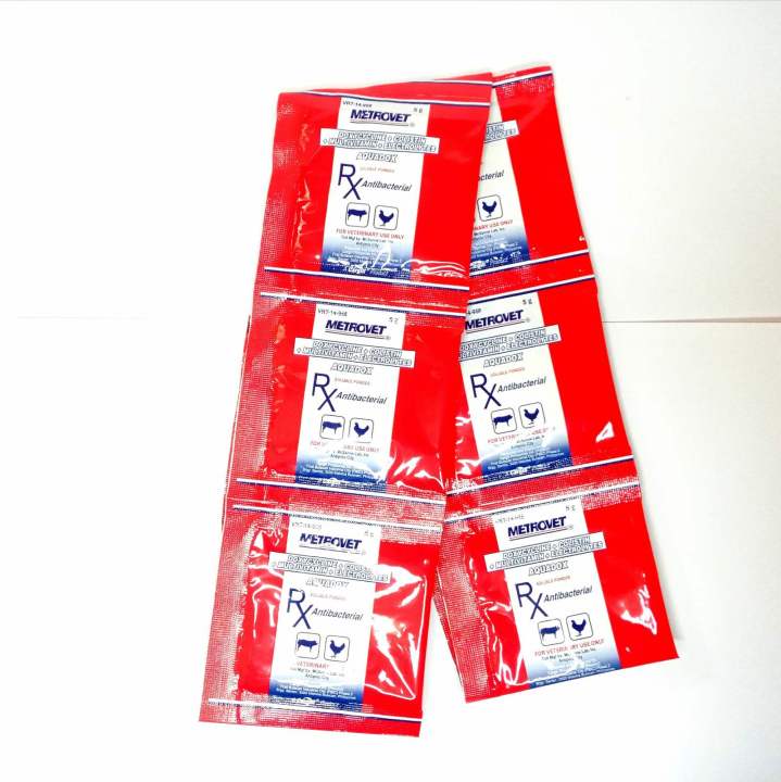 [VET SUPPORT] 24sachets Metrovet Aquadox Soluble Powder for Pigs: Baboy ...