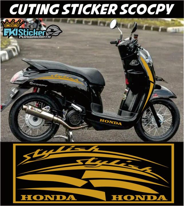cuting sticker scoopy sticker vareasi simpel sticker cuting | Lazada ...