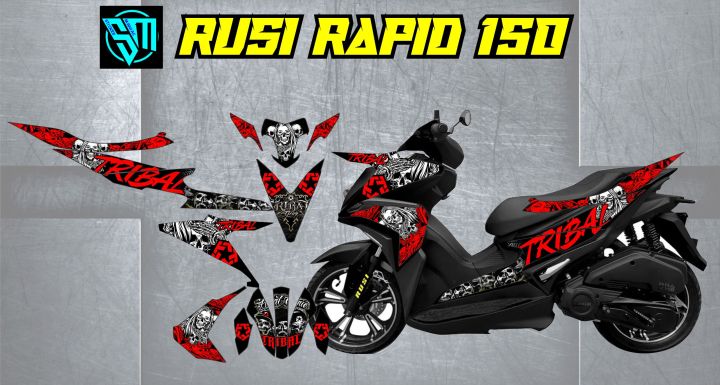 Rusi Rapid 150 full body decals | Lazada PH