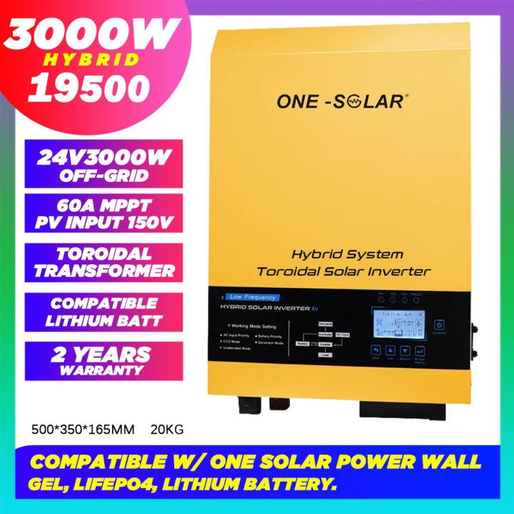 Local warranty One Solar Hybrid Toroidal Off Grid Solar Inverter ...