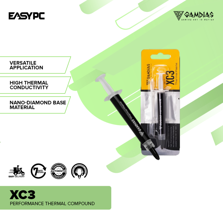 EasyPC | Gamdias XC3 Performance Thermal Compound For Desktop PC ...