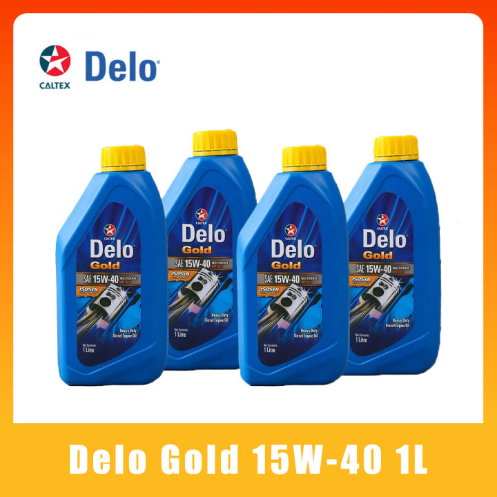 Caltex Delo Gold Ultra 1L SAE 15w-40 for Diesel Multigrade 1 Liter ...