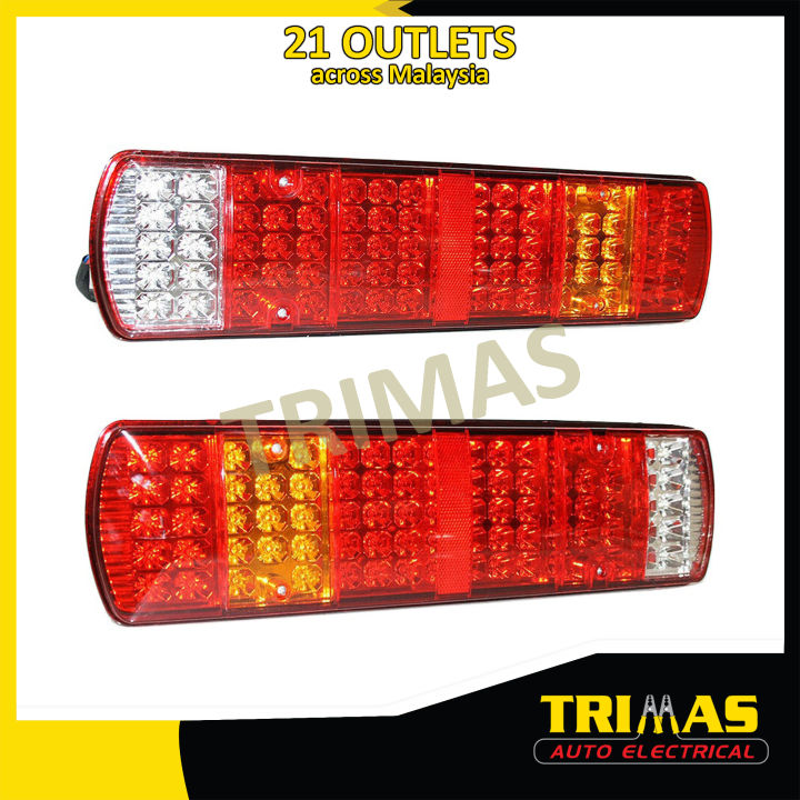 81 LED Rear Tail Light Lamp 24V Scania Volvo DAF MAN Iveco Truck Lorry ...