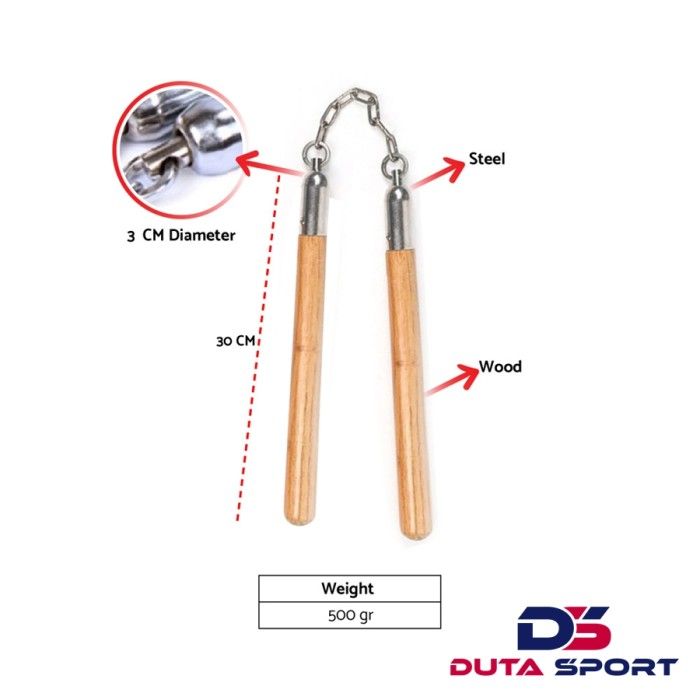 Double Stick Wood Kayu Nunchaku Stik XL BUSHIDO Original | Lazada Indonesia