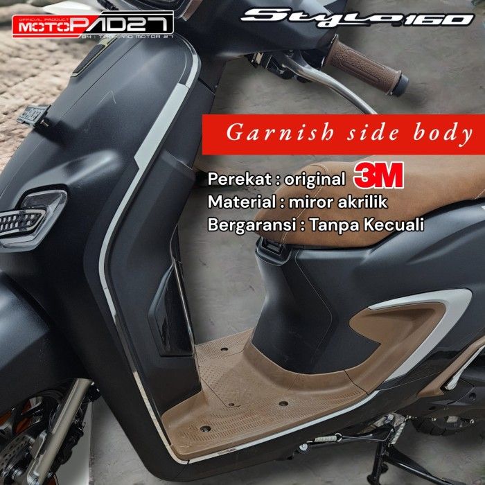 motopad27 cover garnish side body honda stylo 160 | Lazada Indonesia