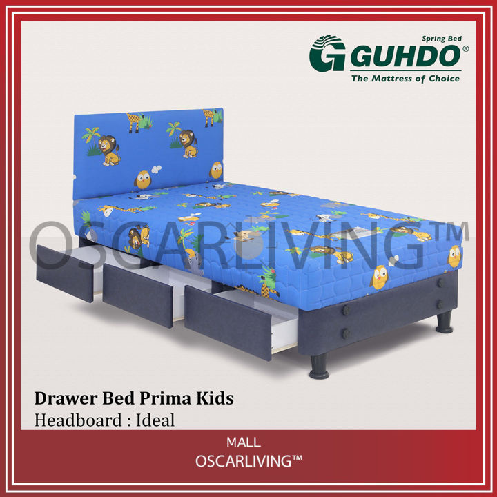 Guhdo Drawer Bed Prima Kids HB Ideal Biru Khusus Jabodetabek | Lazada ...
