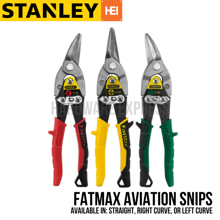 Stanley Fatmax Aviation Snip Straight Cut / Left Curve / Right Curve 14 ...