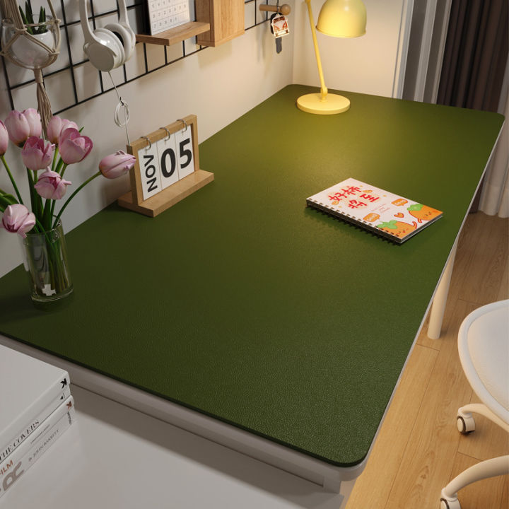 LUCKYMORE 40x60cm Desk mat leather oil-proof & anti-slip ...